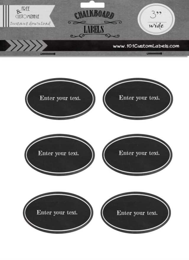 Free Custom Oval Labels