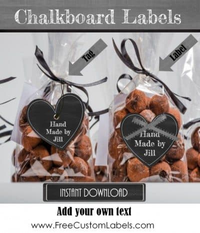 Free Custom Heart Labels