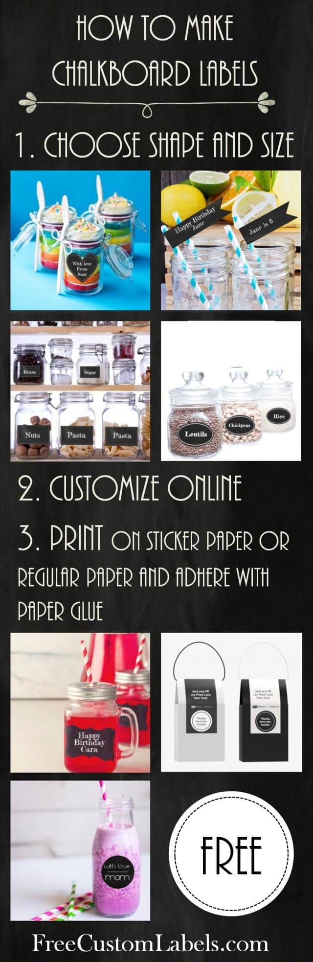 Free Printable Chalkboard Labels