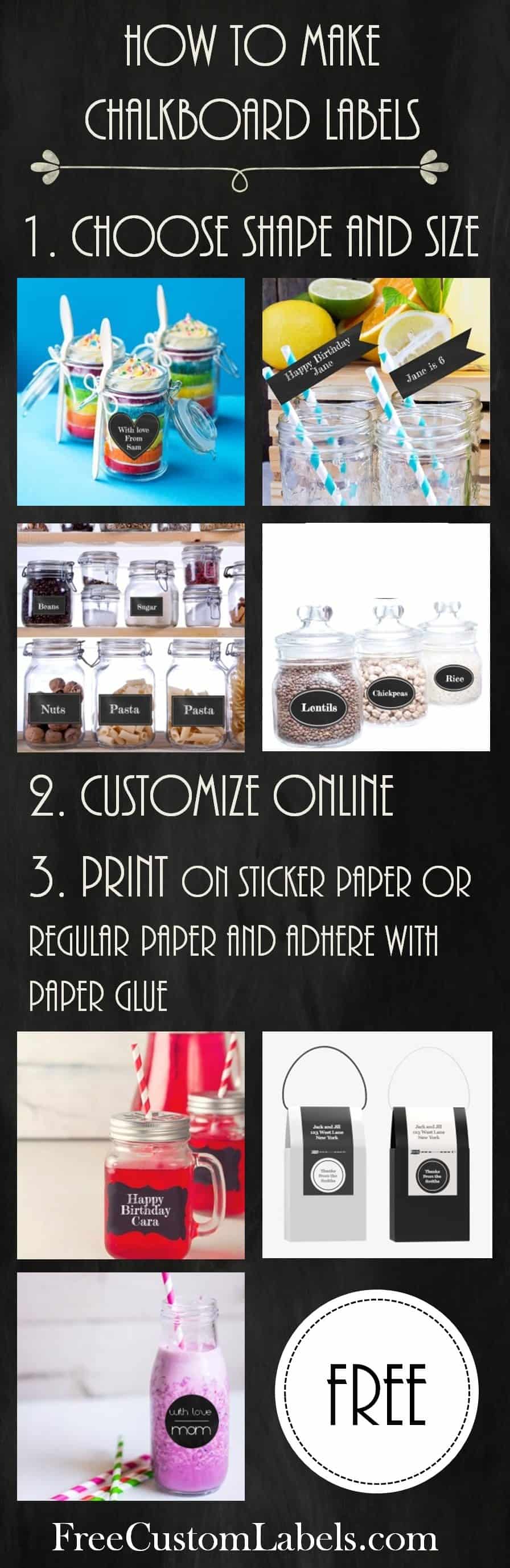 Free Printable Chalkboard Labels