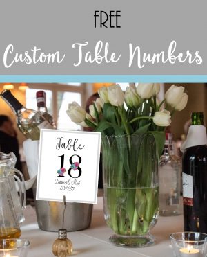 Free Table Number Templates | Customize Online & Print at Home