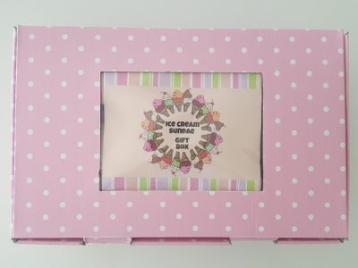 DIY Ice Cream Sundae in a Box with Free printable Labels