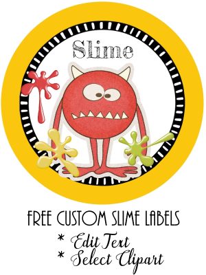Easy Slime Recipe with Free Slime Labels